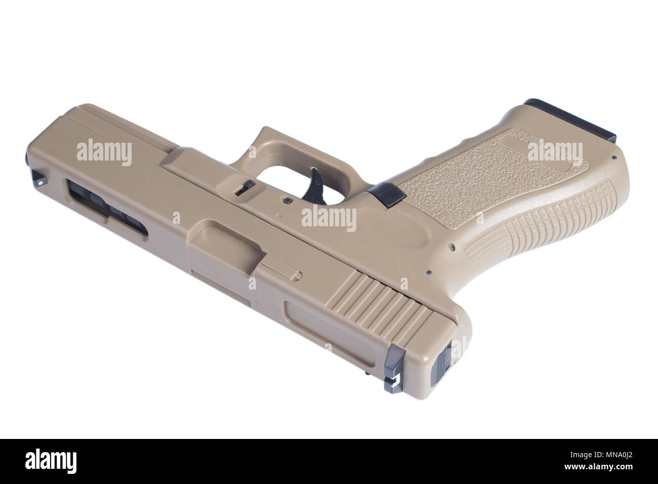 automatic handgun isolated on a white background Stock Photo - Alamy