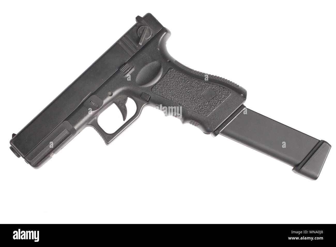 automatic handgun isolated on a white background Stock Photo - Alamy