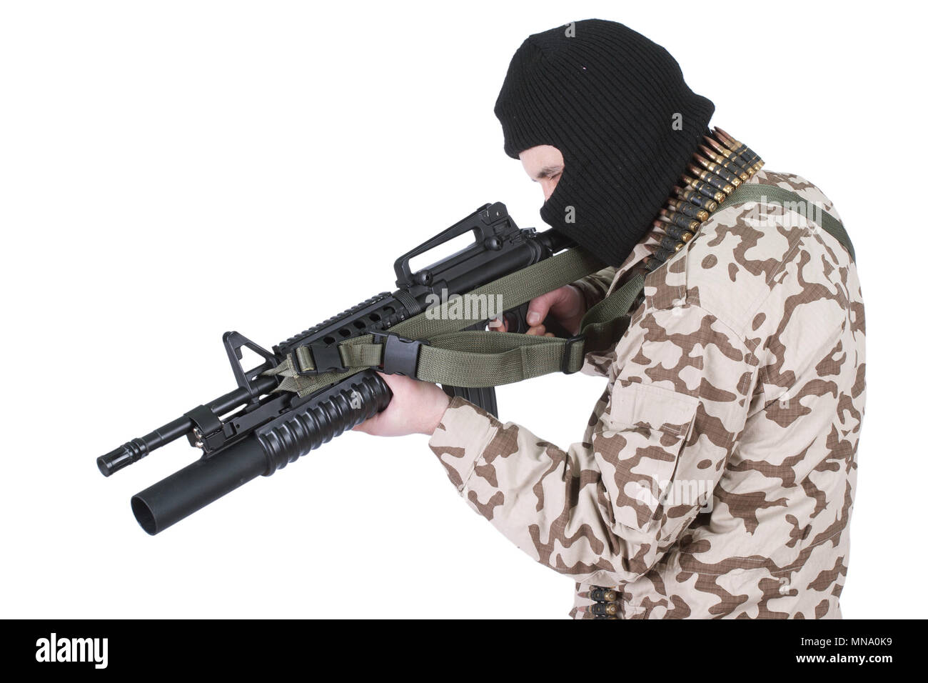 soldier with m4 carbine Stock Photo - Alamy