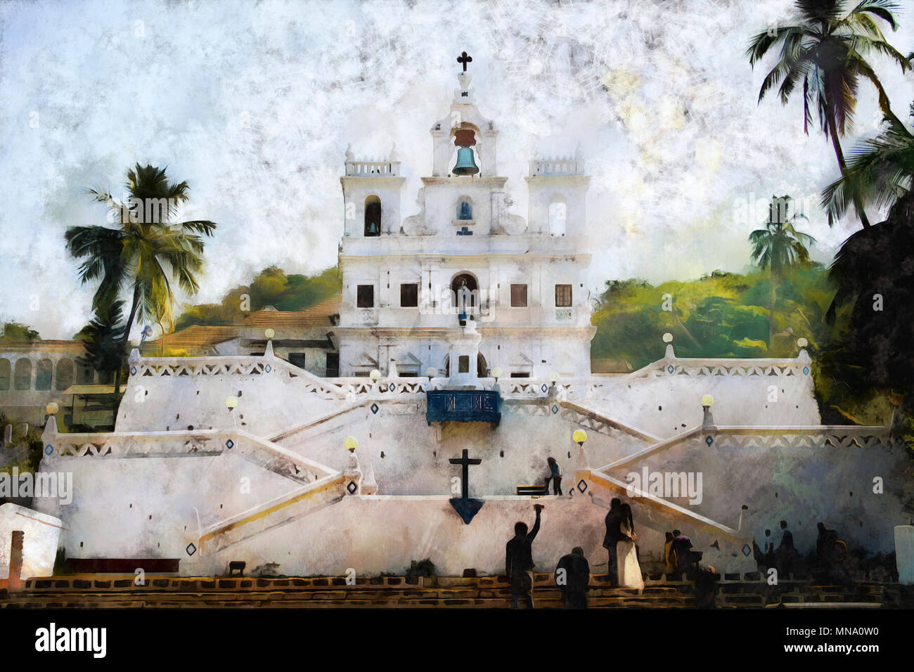 Our Lady of the Immaculate Conception Church, Goa Stock Photo - Alamy