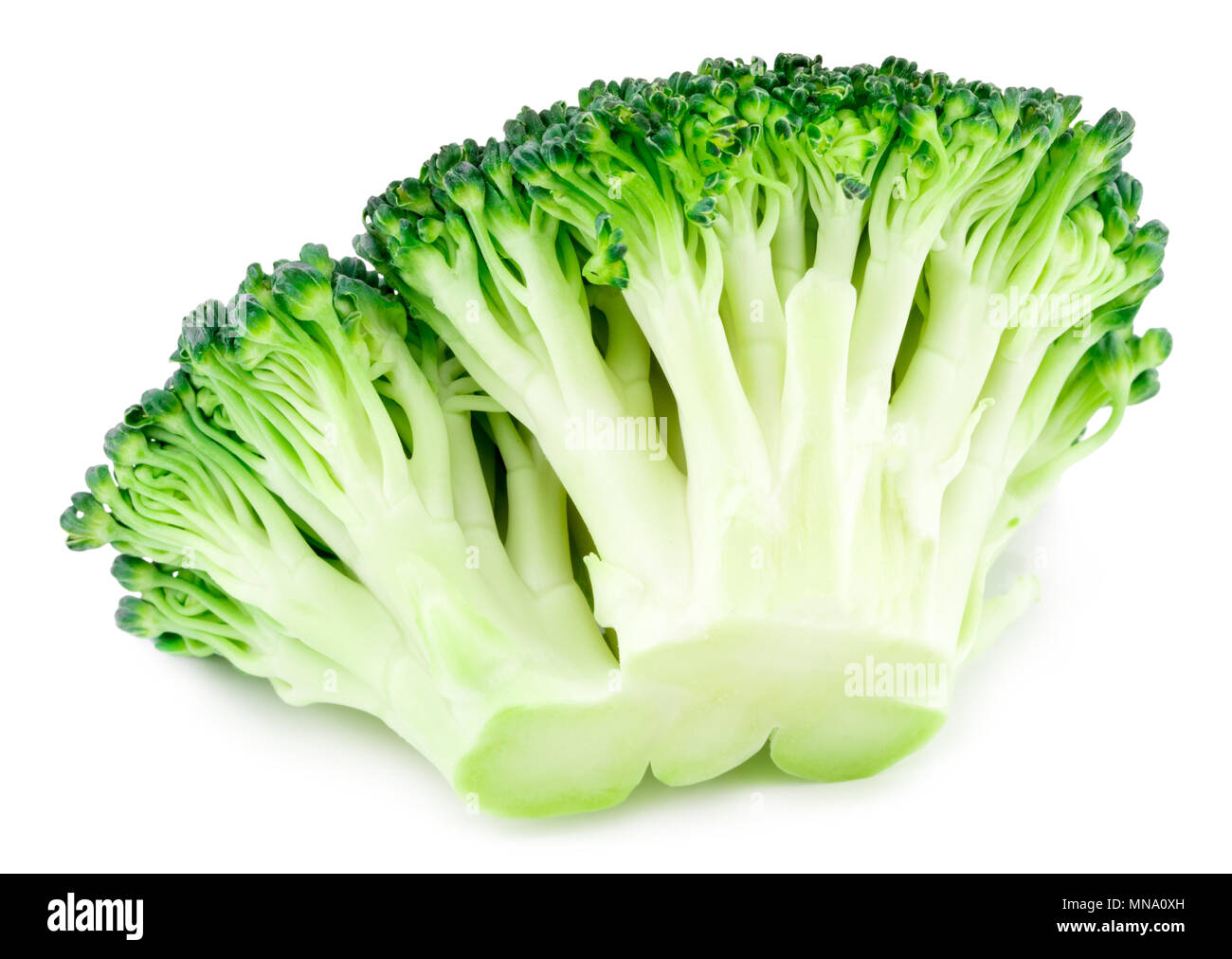 Fresh broccoli isolated on white background. With clipping path. Full ...