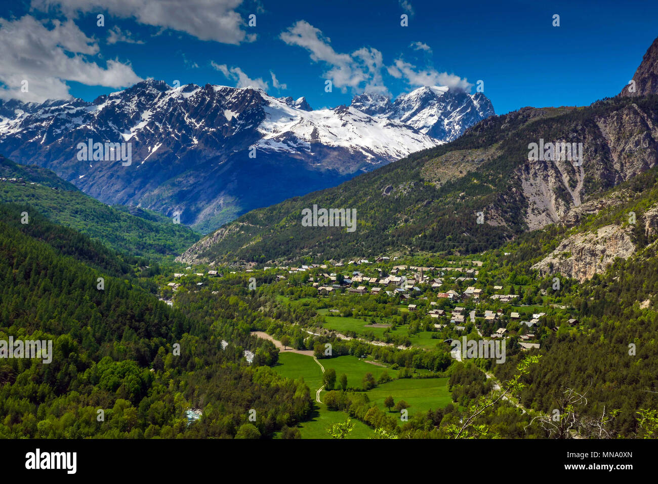 Vallouise, Pelvoux and the Ecrins National Park, Haute Alps,France ...