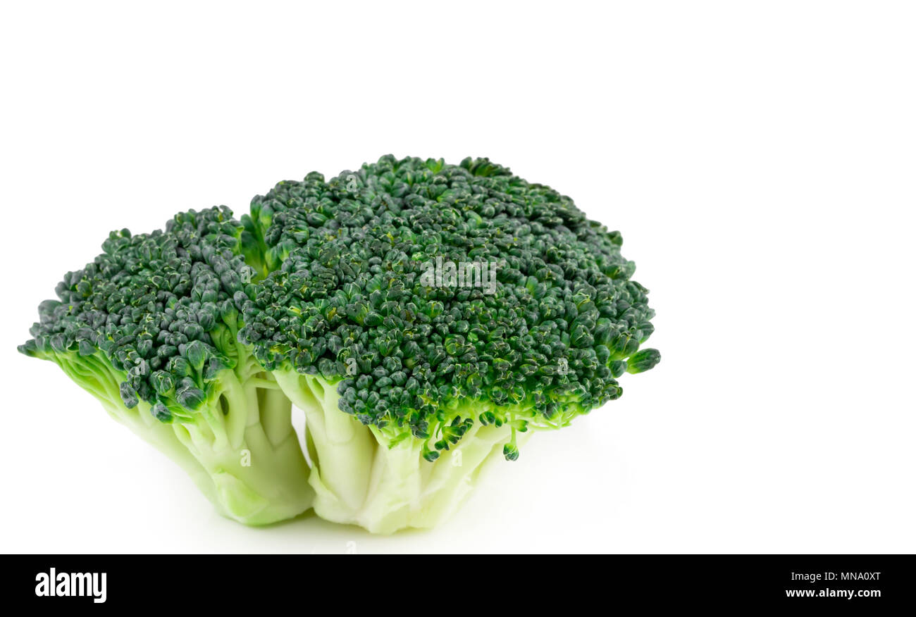 Fresh broccoli isolated on white background. With clipping path. Full ...