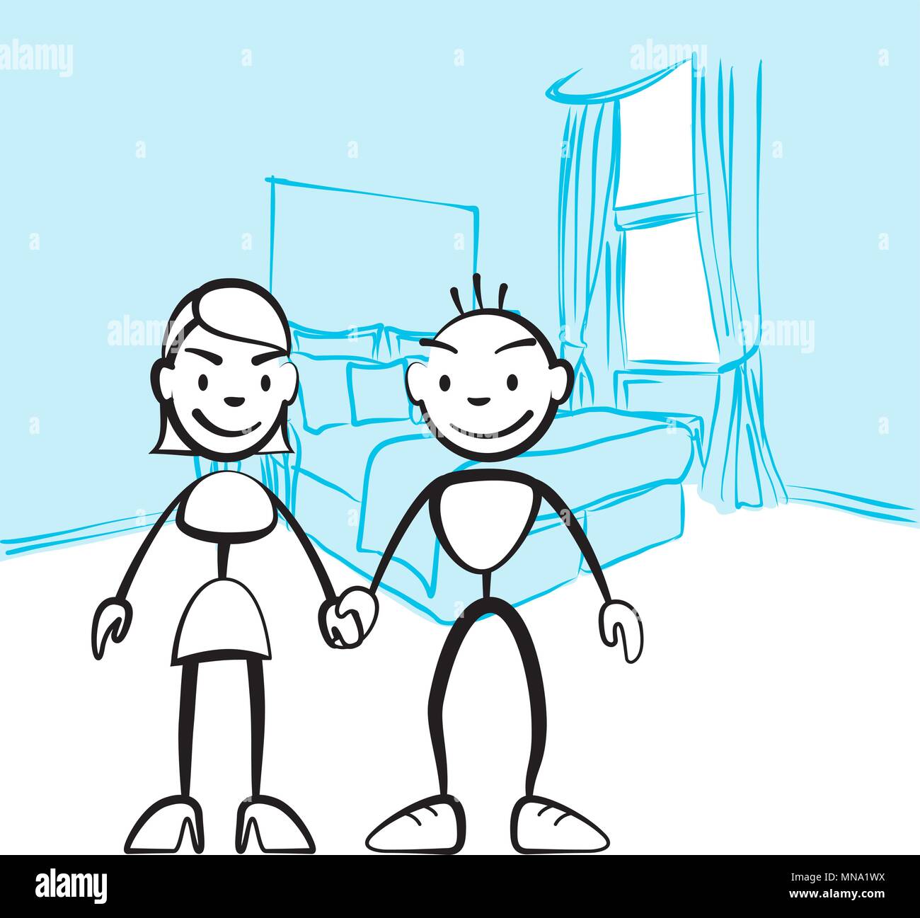 Coloured drawing figures Stock Vector Images - Alamy