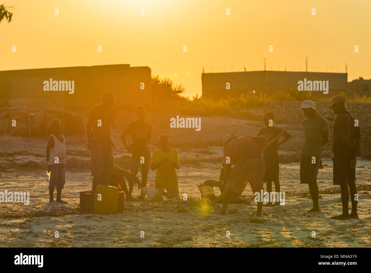 Artisanal fishermen seen in Mozambique's Inhassoro Stock Photo - Alamy
