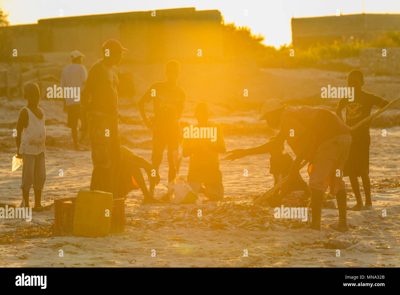 Artisanal fishermen seen in Mozambique's Inhassoro Stock Photo - Alamy
