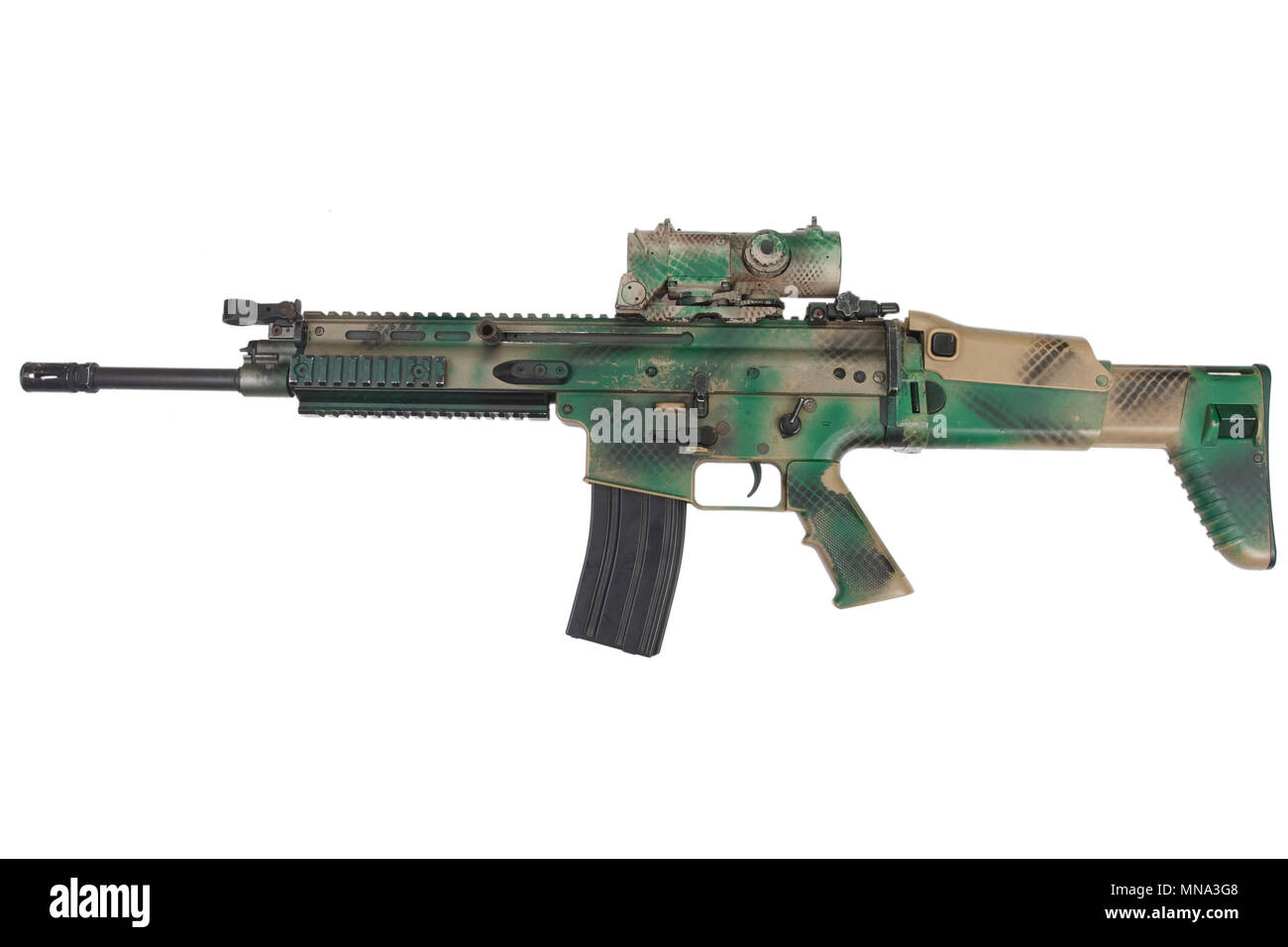 Special Operations Forces Combat Assault Rifle isolated Stock Photo - Alamy