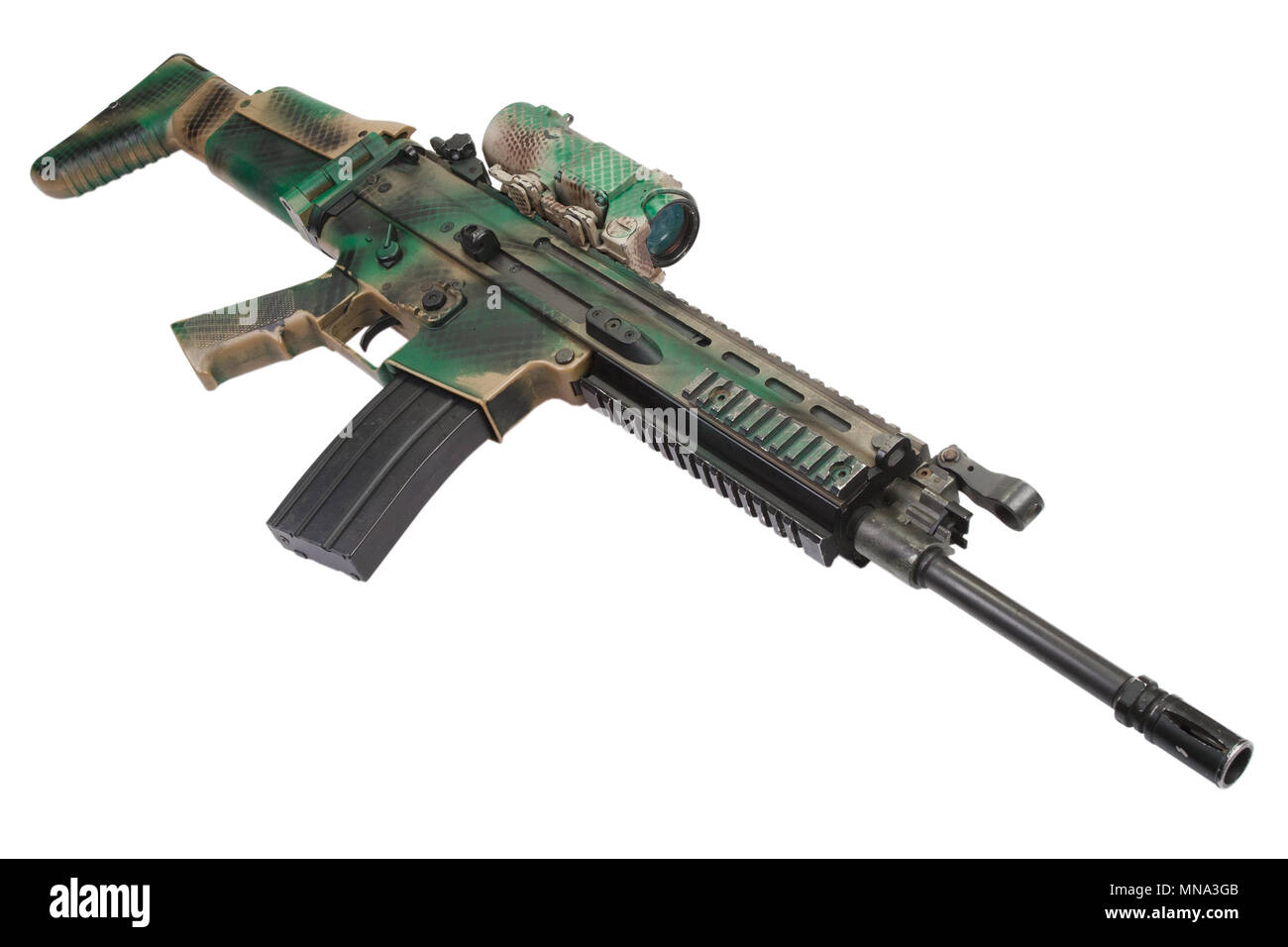 Special Operations Forces Combat Assault Rifle isolated Stock Photo - Alamy