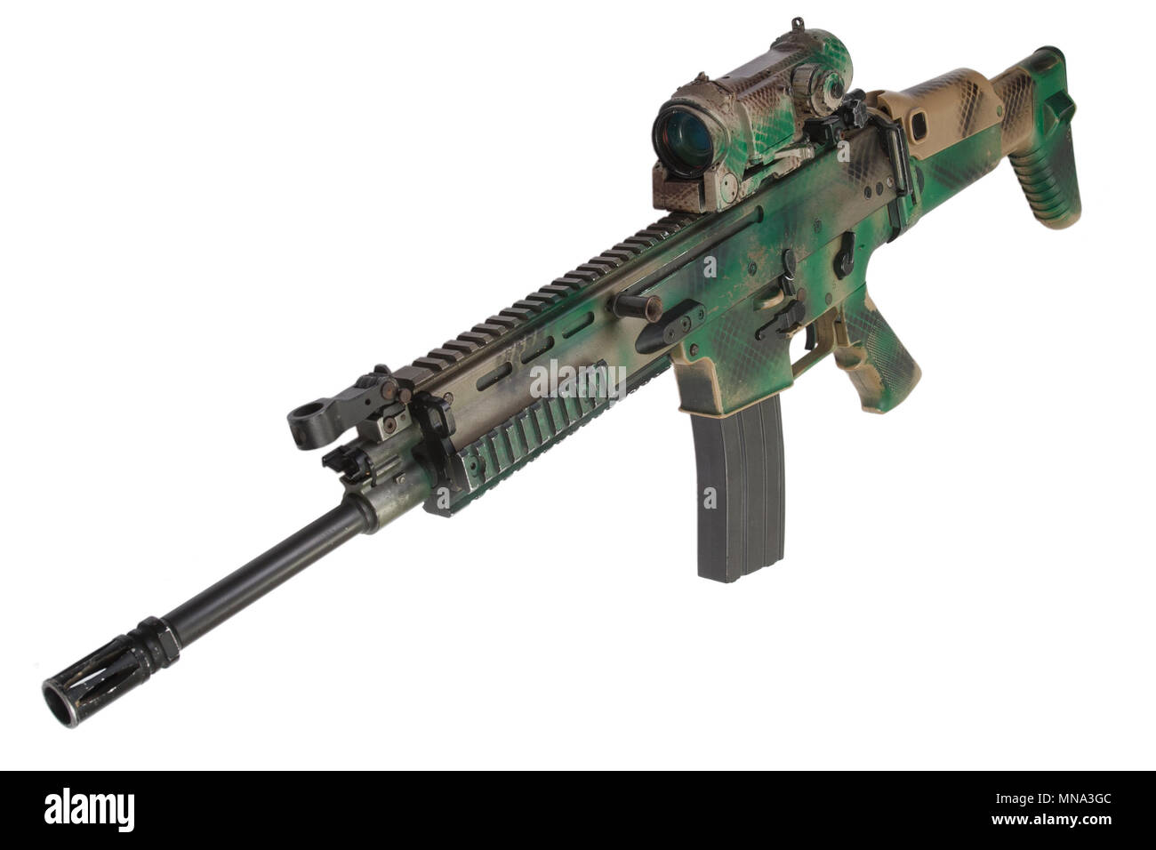 Special Operations Forces Combat Assault Rifle isolated Stock Photo - Alamy