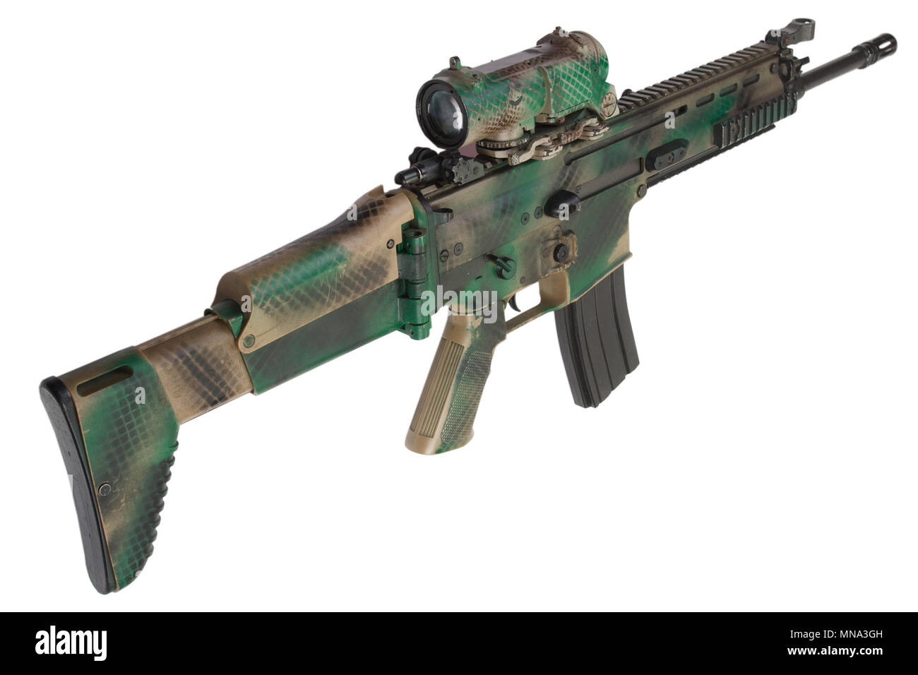 Special Operations Forces Combat Assault Rifle isolated Stock Photo - Alamy