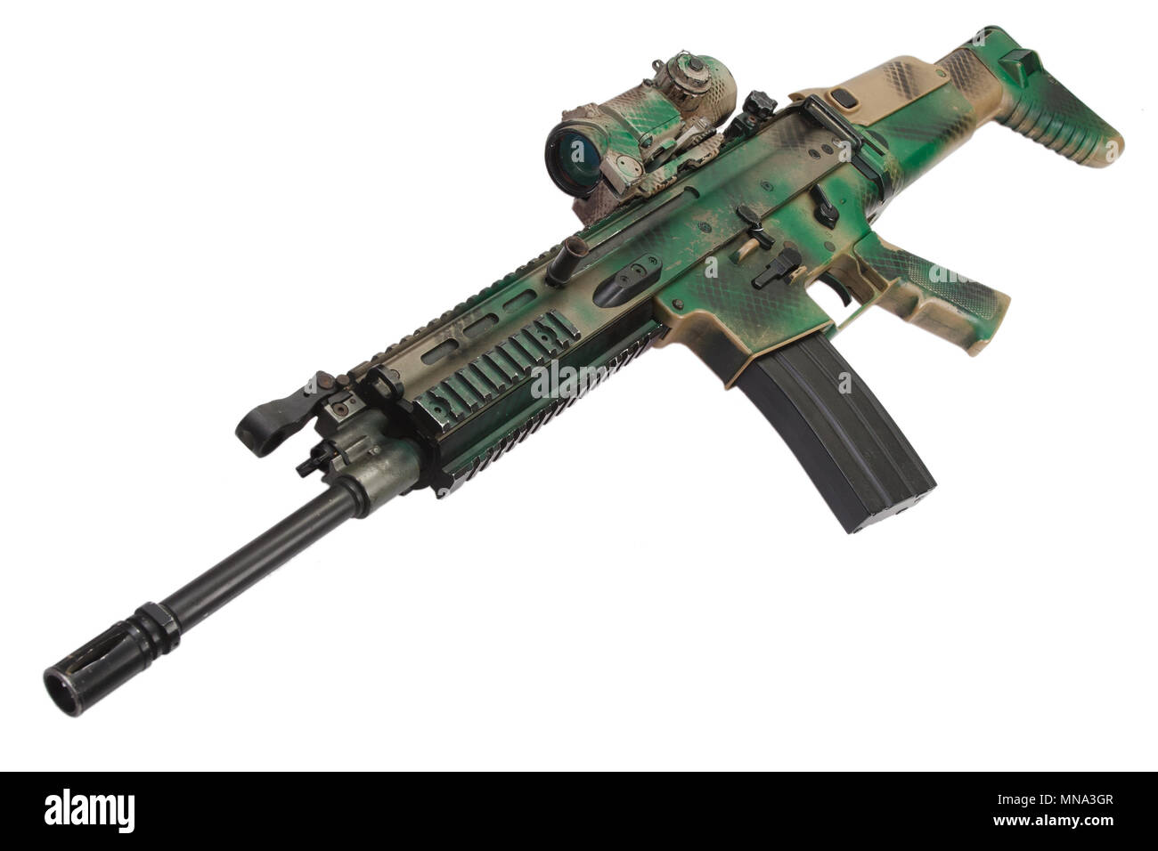 Special Operations Forces Combat Assault Rifle isolated Stock Photo - Alamy