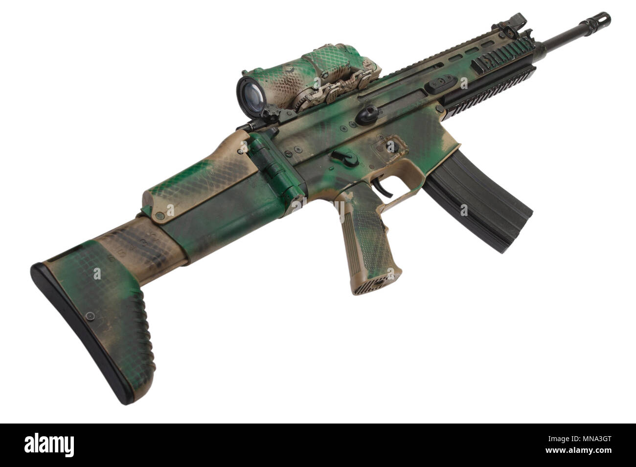 Special Operations Forces Combat Assault Rifle isolated Stock Photo - Alamy