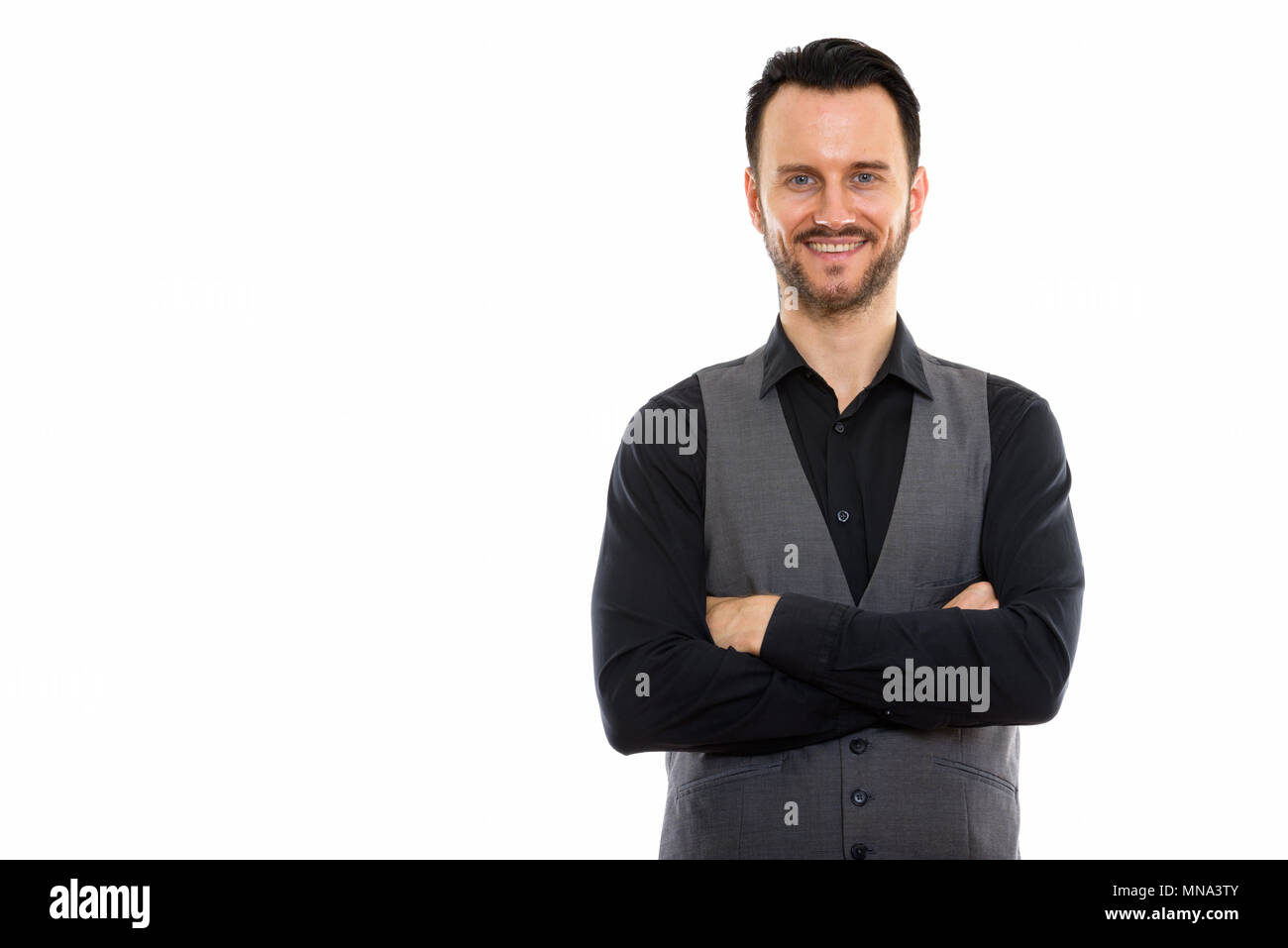 Young handsome bearded businessman Stock Photo - Alamy