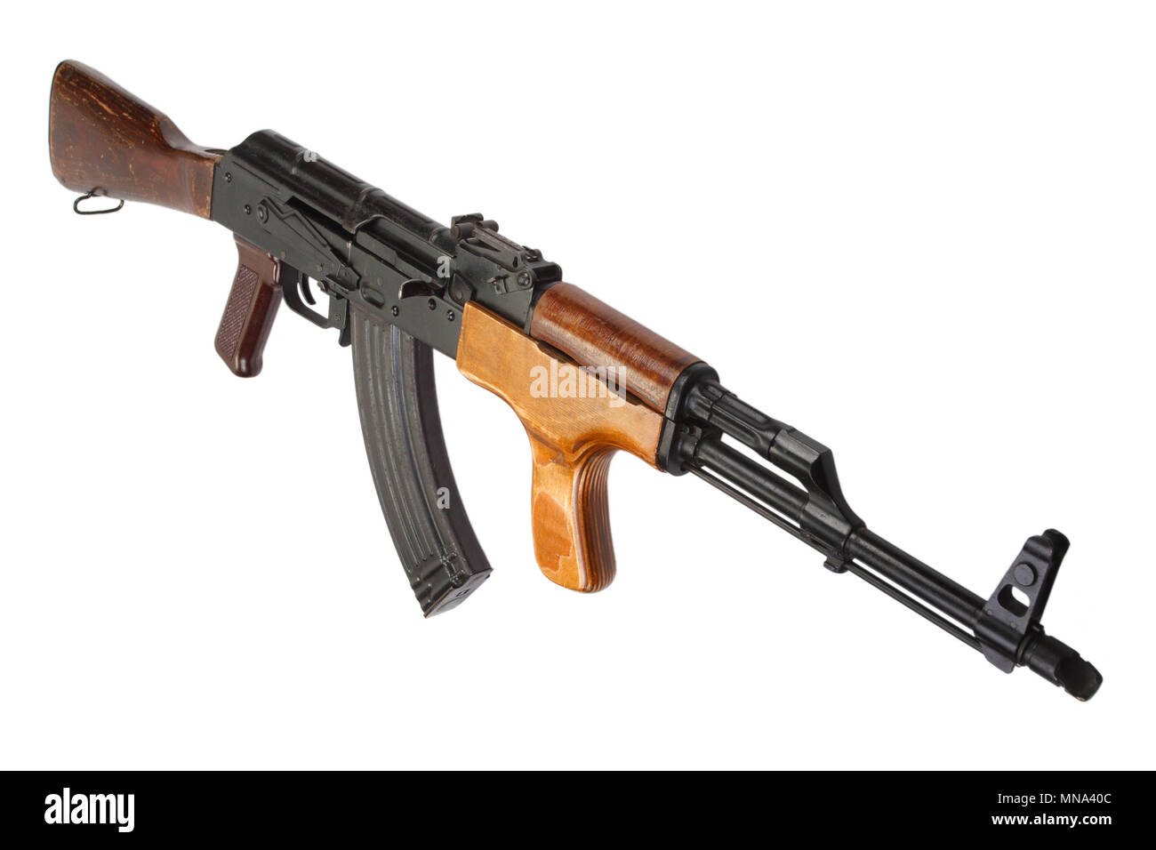 Kalashnikov AK 47 Romanian version isolated on white Stock Photo - Alamy