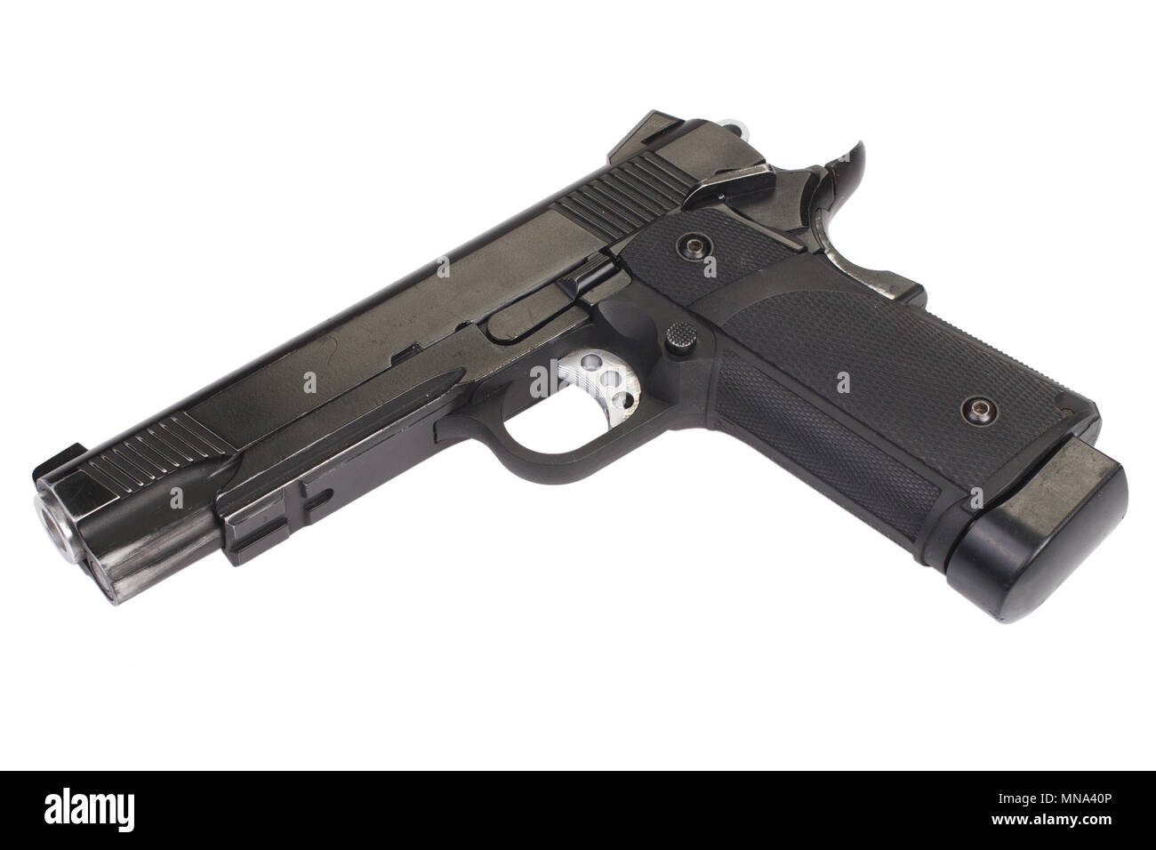 colt government m1911 - air gun isolated on white Stock Photo - Alamy