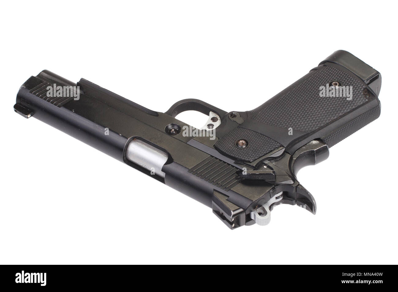 colt government m1911 - air gun isolated on white Stock Photo - Alamy