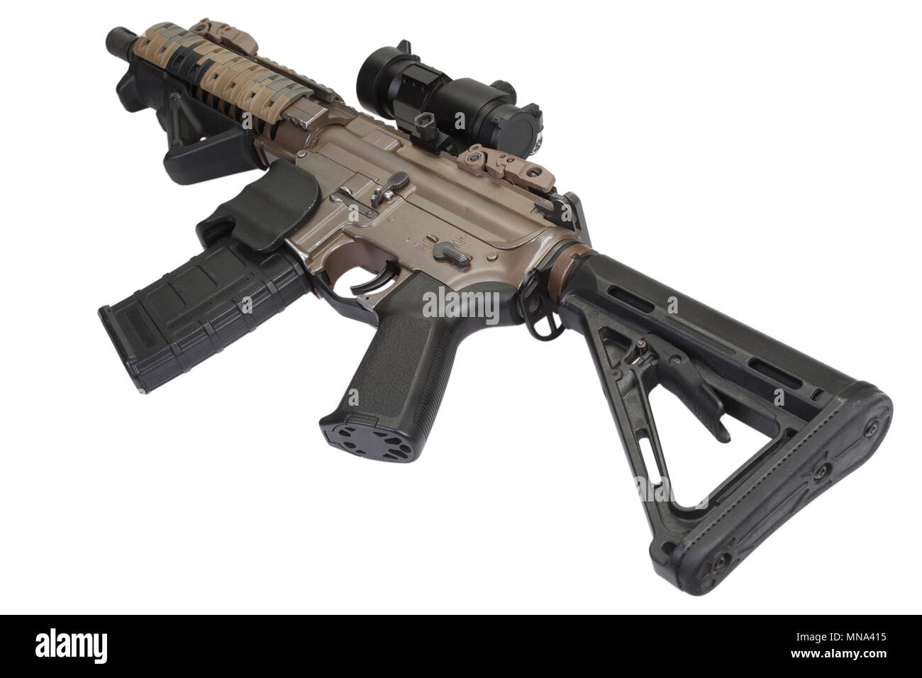 M4 special forces rifle isolated on a white background Stock Photo - Alamy