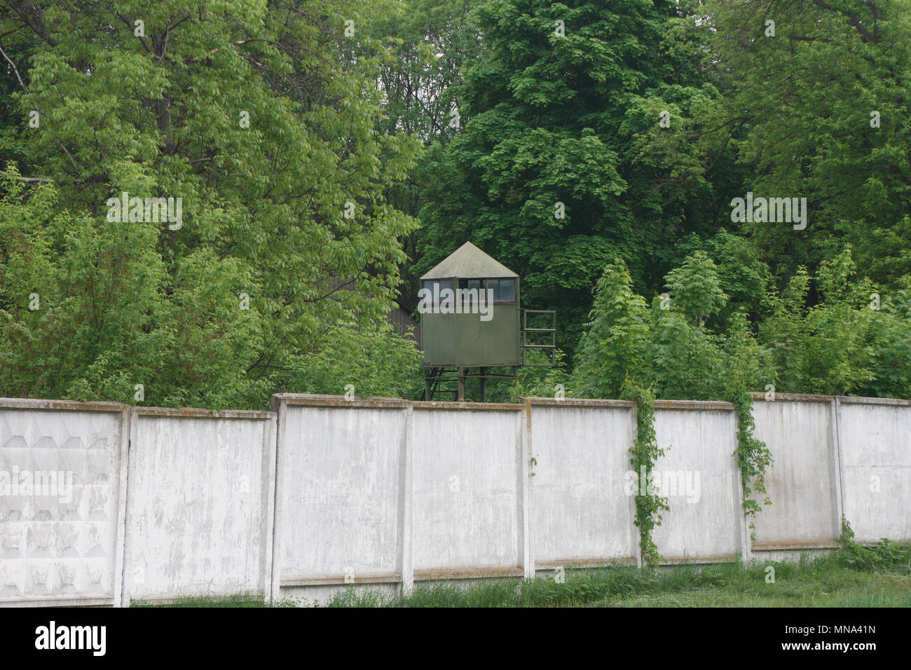 outside the wire of a soviet army military base Stock Photo - Alamy