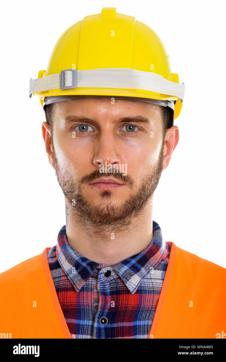 Handsome construction worker hi-res stock photography and images - Alamy