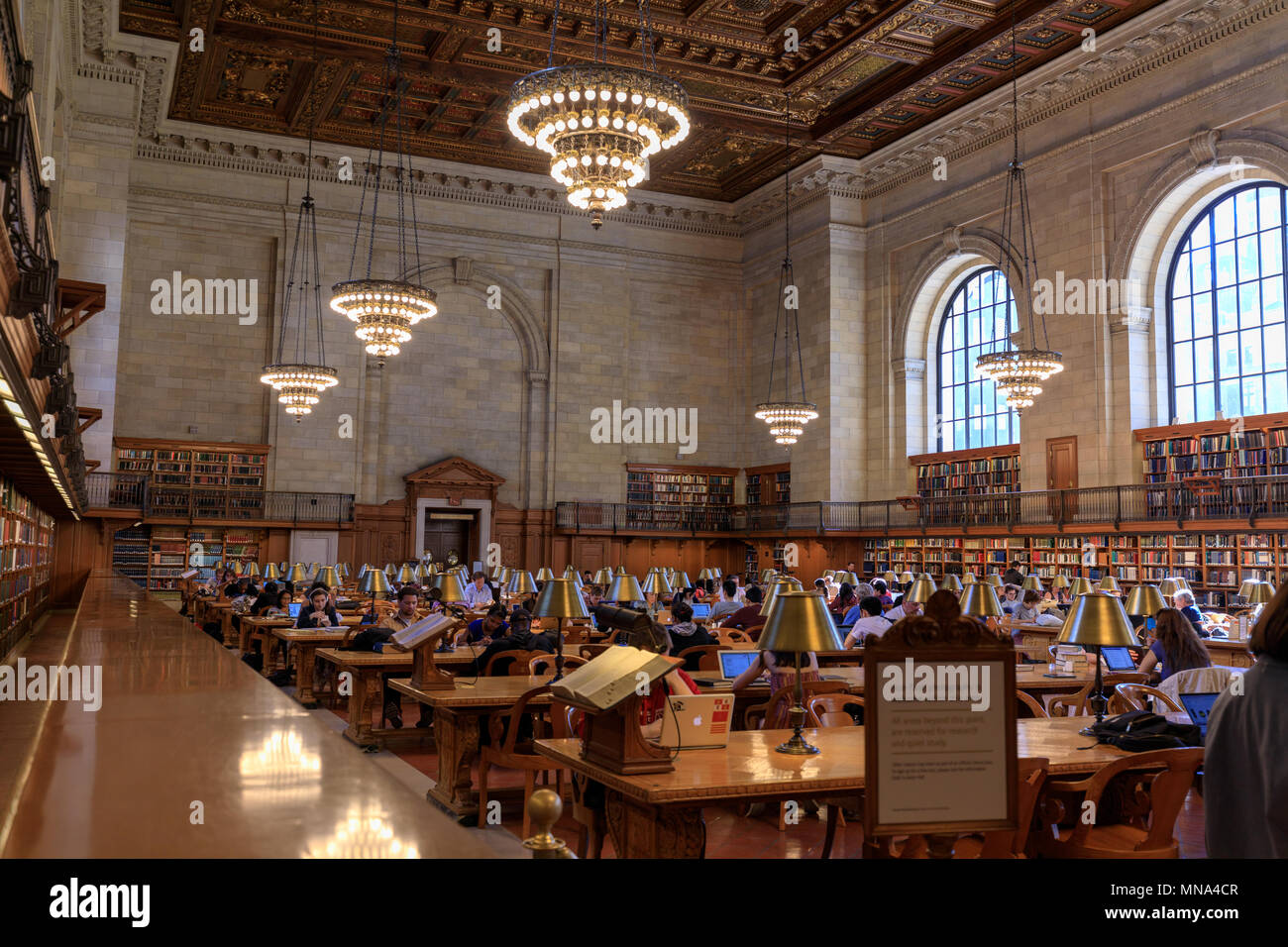 New York, United States - May 12, 2018 : Interior of New York Public ...