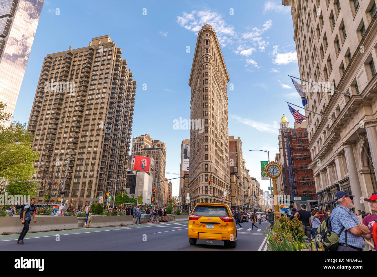 New york, United States - May 12, 2018 : Flat Iron building facade, one ...