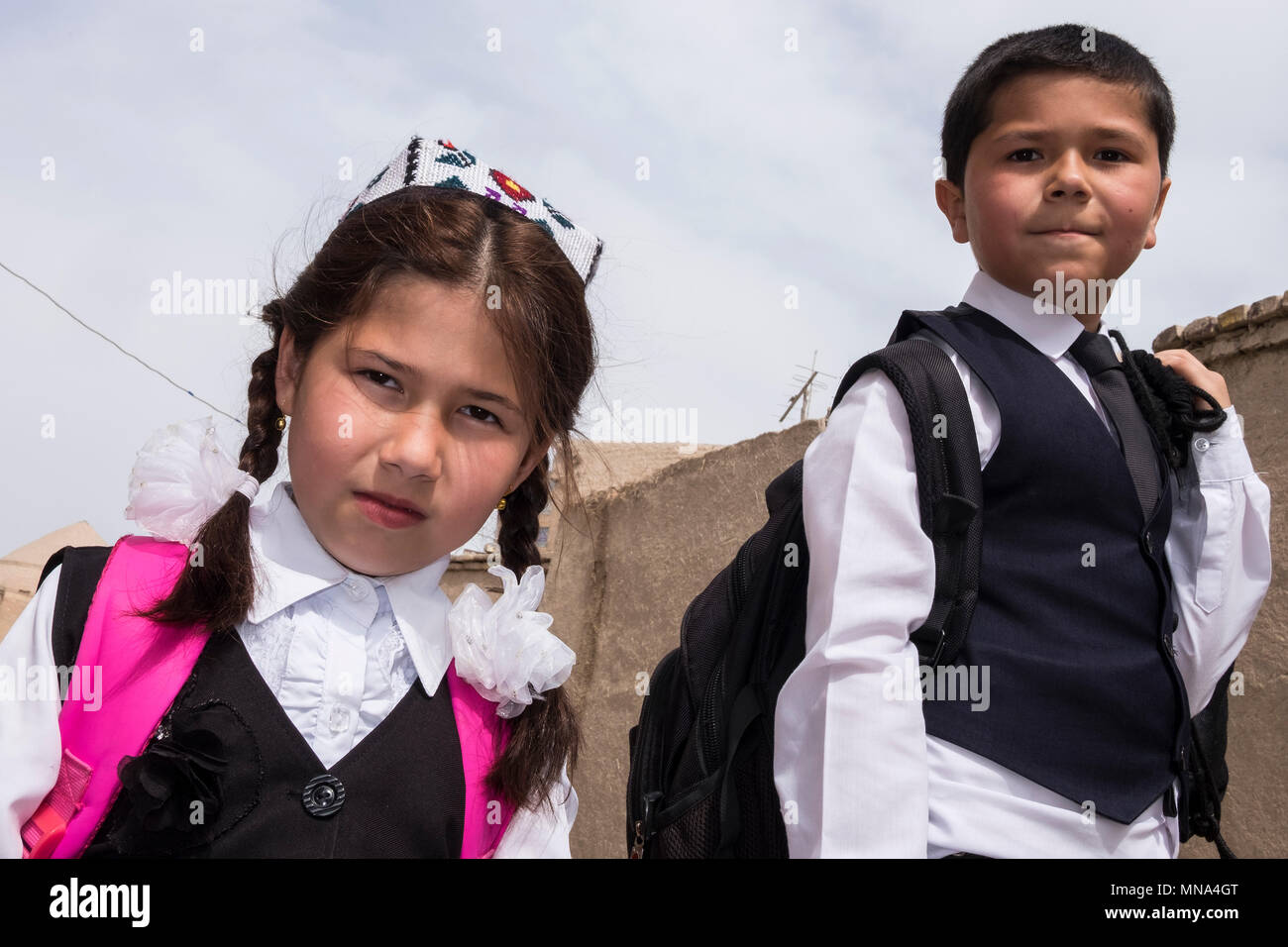 Uzbekistan, Khiva, children Stock Photo - Alamy