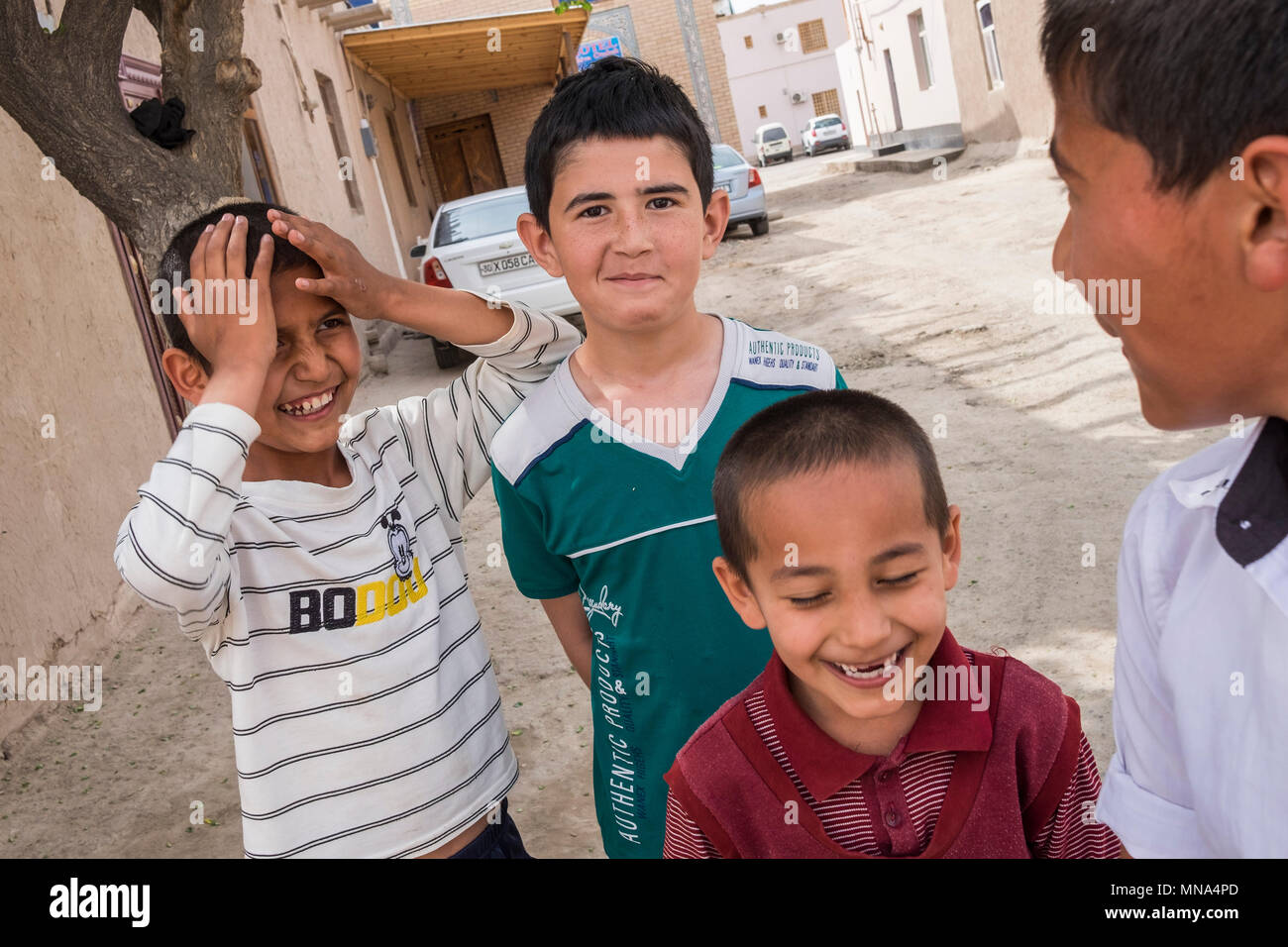 Uzbekistan, Khiva, children Stock Photo - Alamy