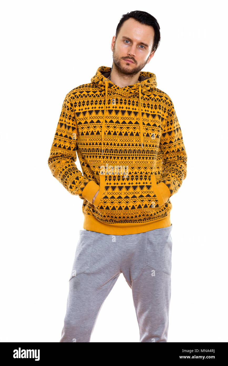 Young bearded man portrait Cut Out Stock Images & Pictures - Alamy