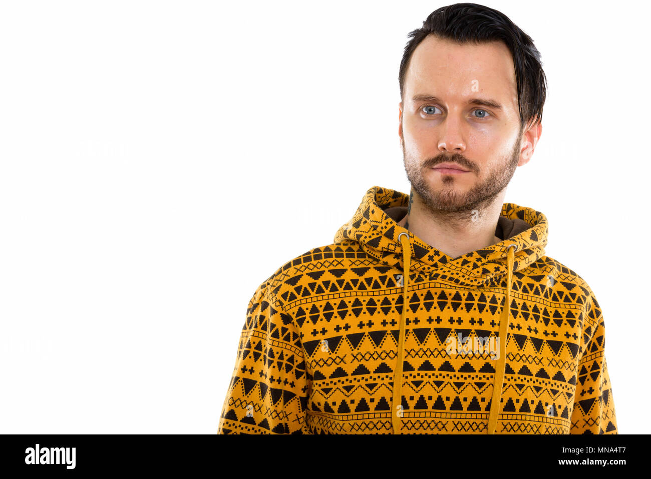 Thoughtful handsome bearded man hi-res stock photography and images - Alamy