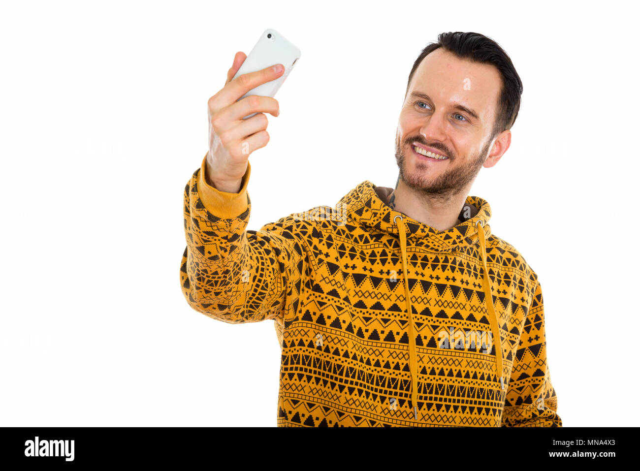 Man beard taking self portrait hi-res stock photography and images - Alamy