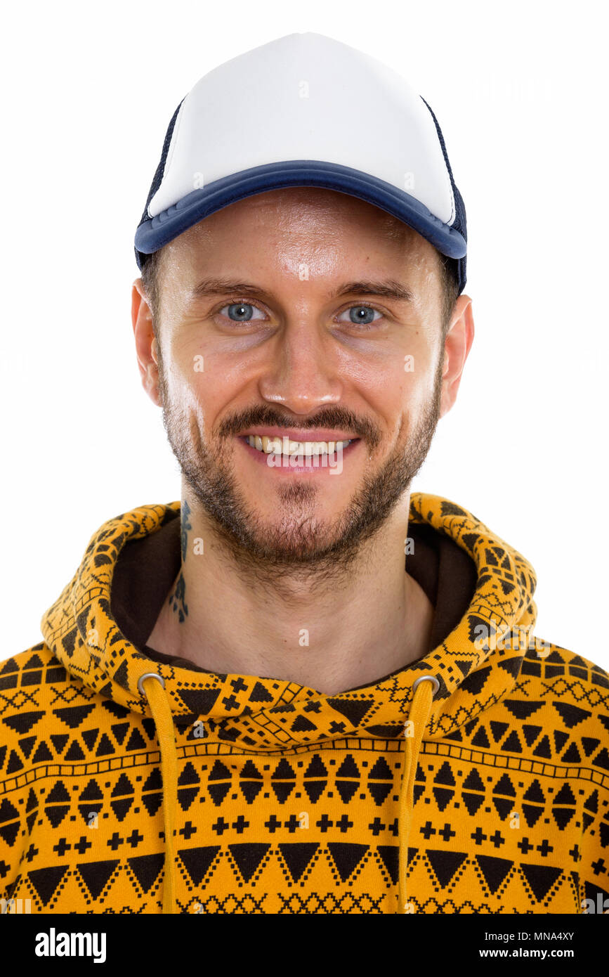 Portrait bearded young man cap hi-res stock photography and images - Alamy