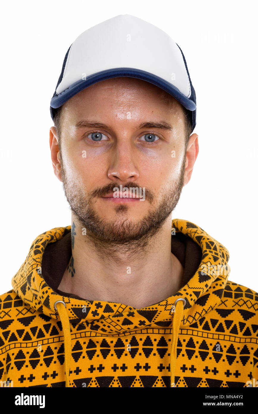 Portrait bearded young man cap hi-res stock photography and images - Alamy