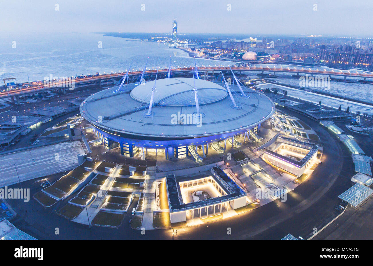 Saint petersburg stadium aerial hi-res stock photography and images - Alamy