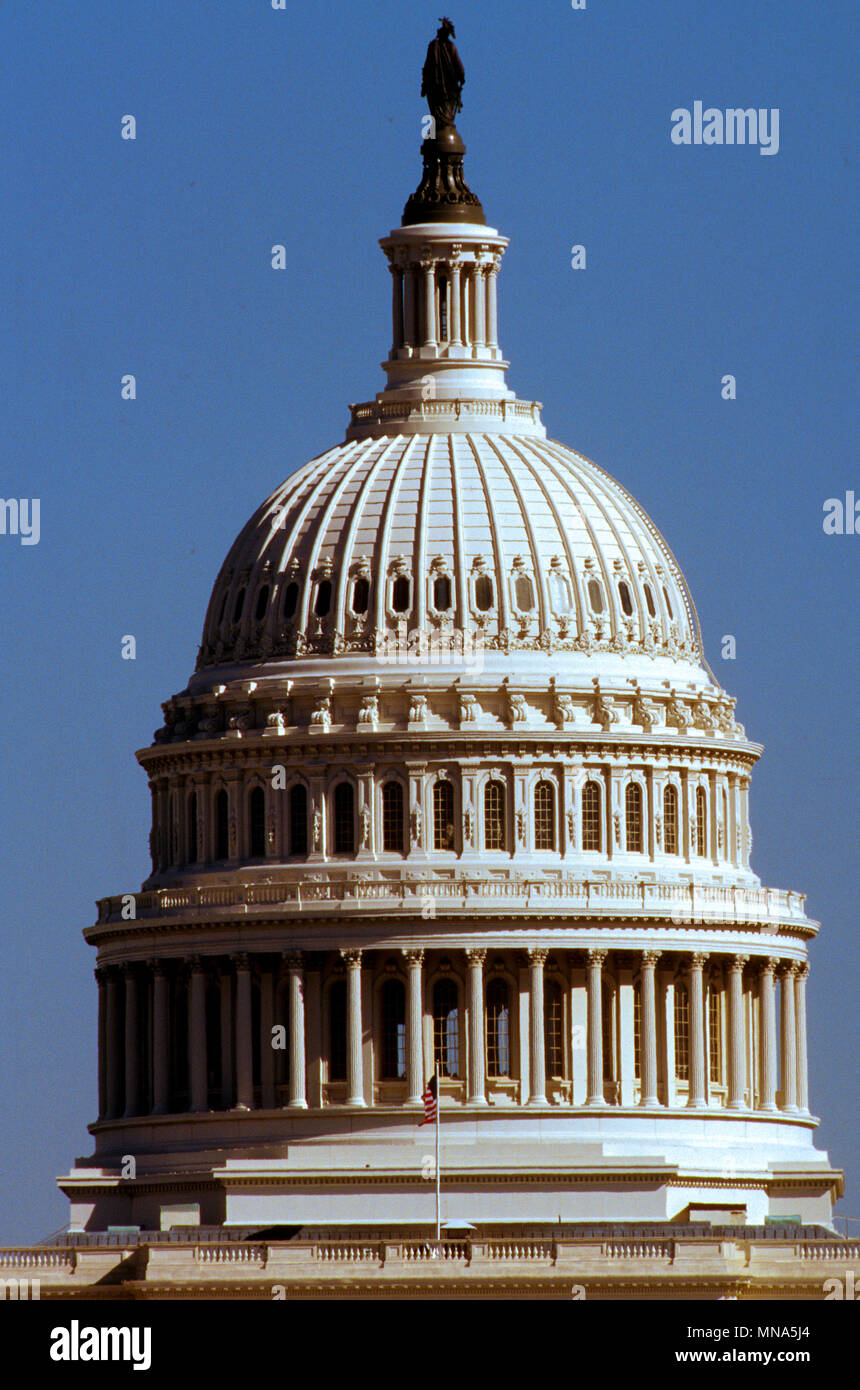 Washington DC, USA, 1995 The Dome of the US Capital Stock Photo - Alamy