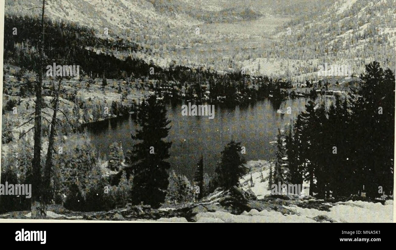 The lake of the sky, Lake Tahoe, in the high Sierras of California and ...