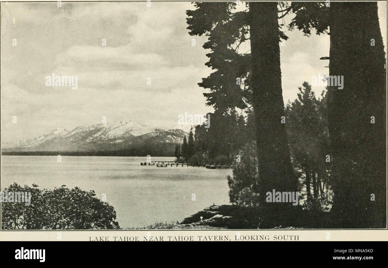 The lake of the sky, Lake Tahoe, in the high Sierras of California and ...