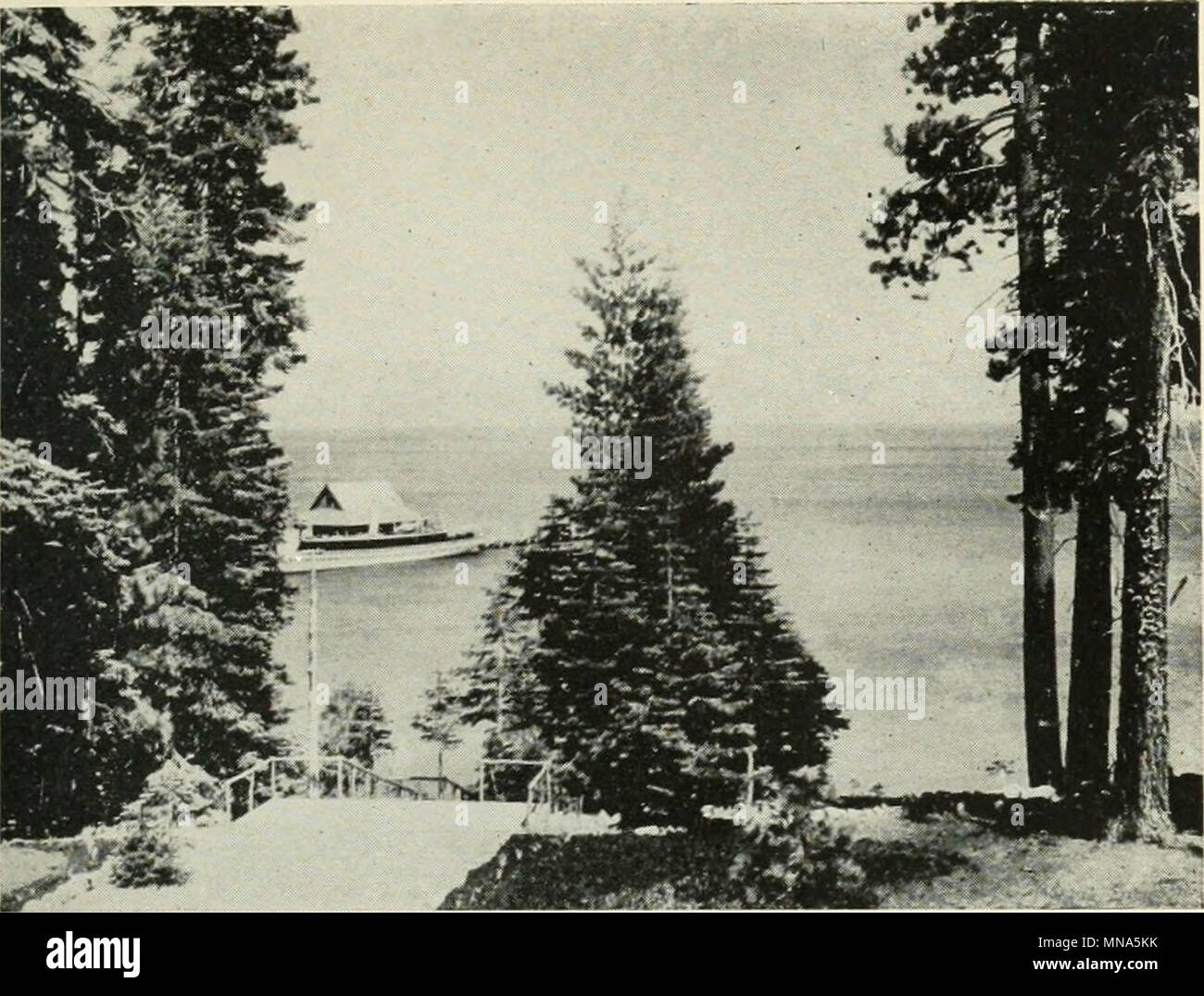 The lake of the sky, Lake Tahoe, in the high Sierras of California and ...