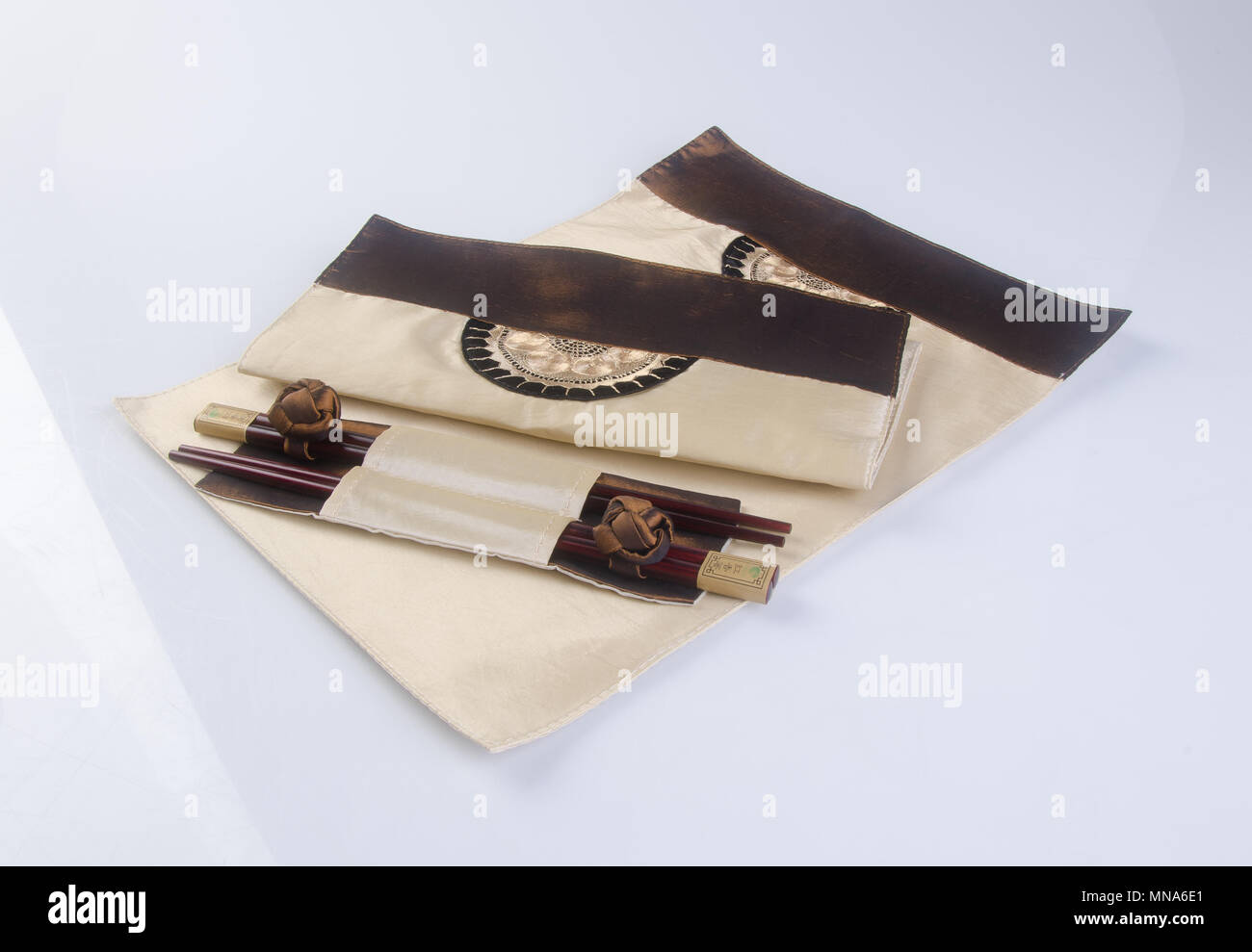 table mat with chopsticks set on background Stock Photo - Alamy