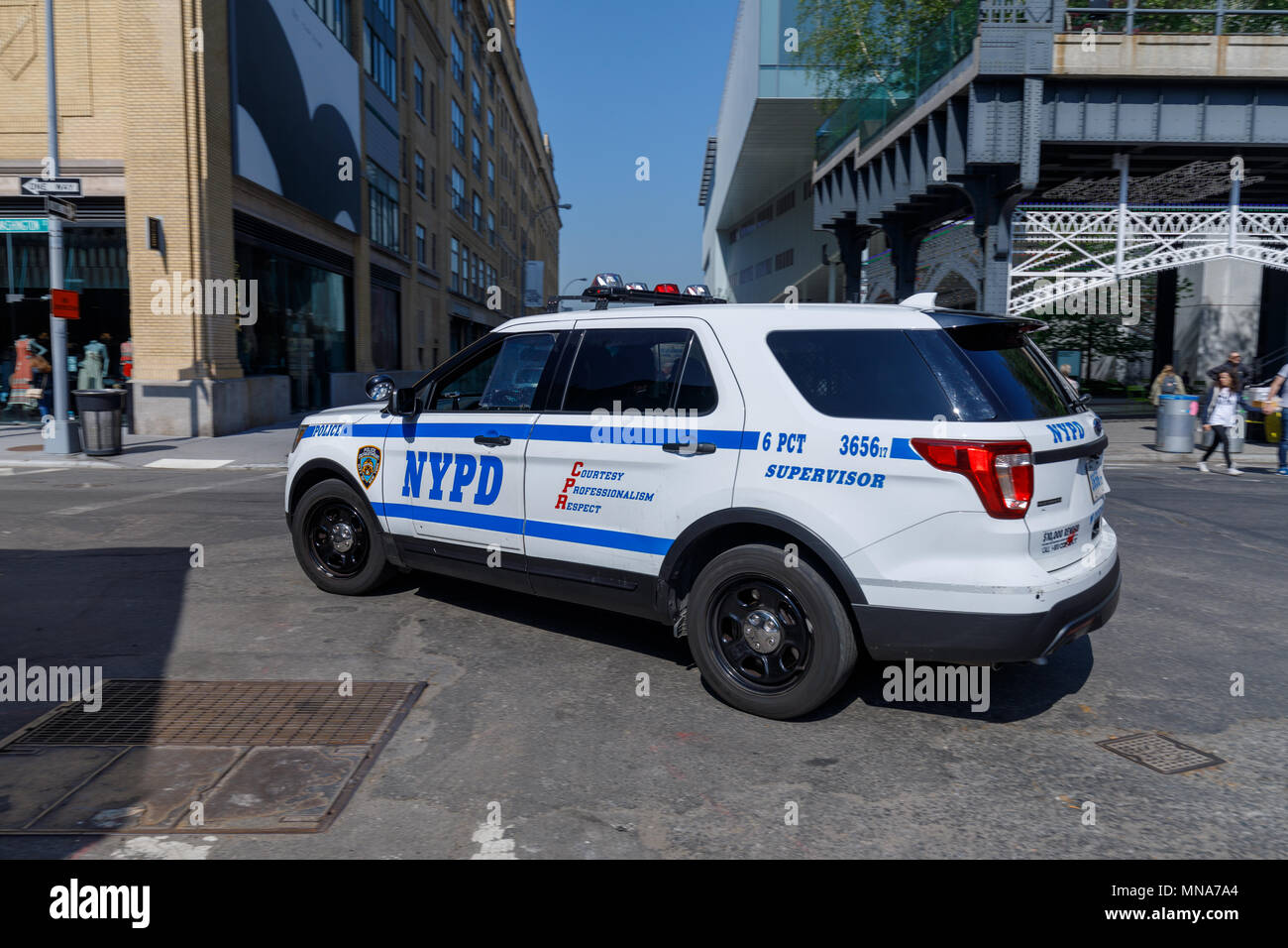 Manhattan, New York City - May 10, 2018 : NYPD Police car in Manhattan ...