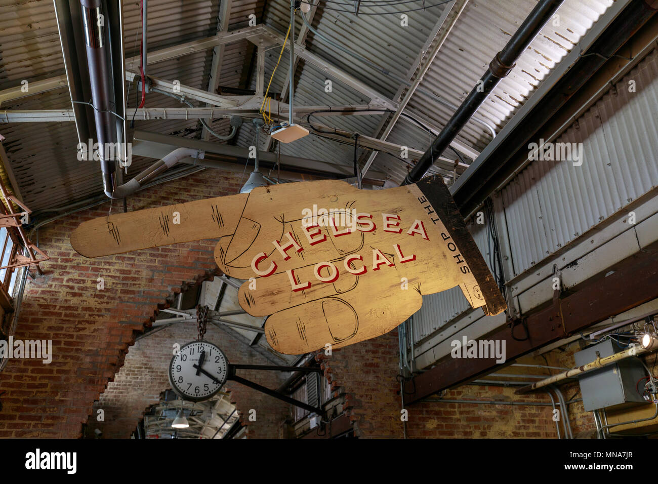 Chelsea market new york sign hi-res stock photography and images - Alamy