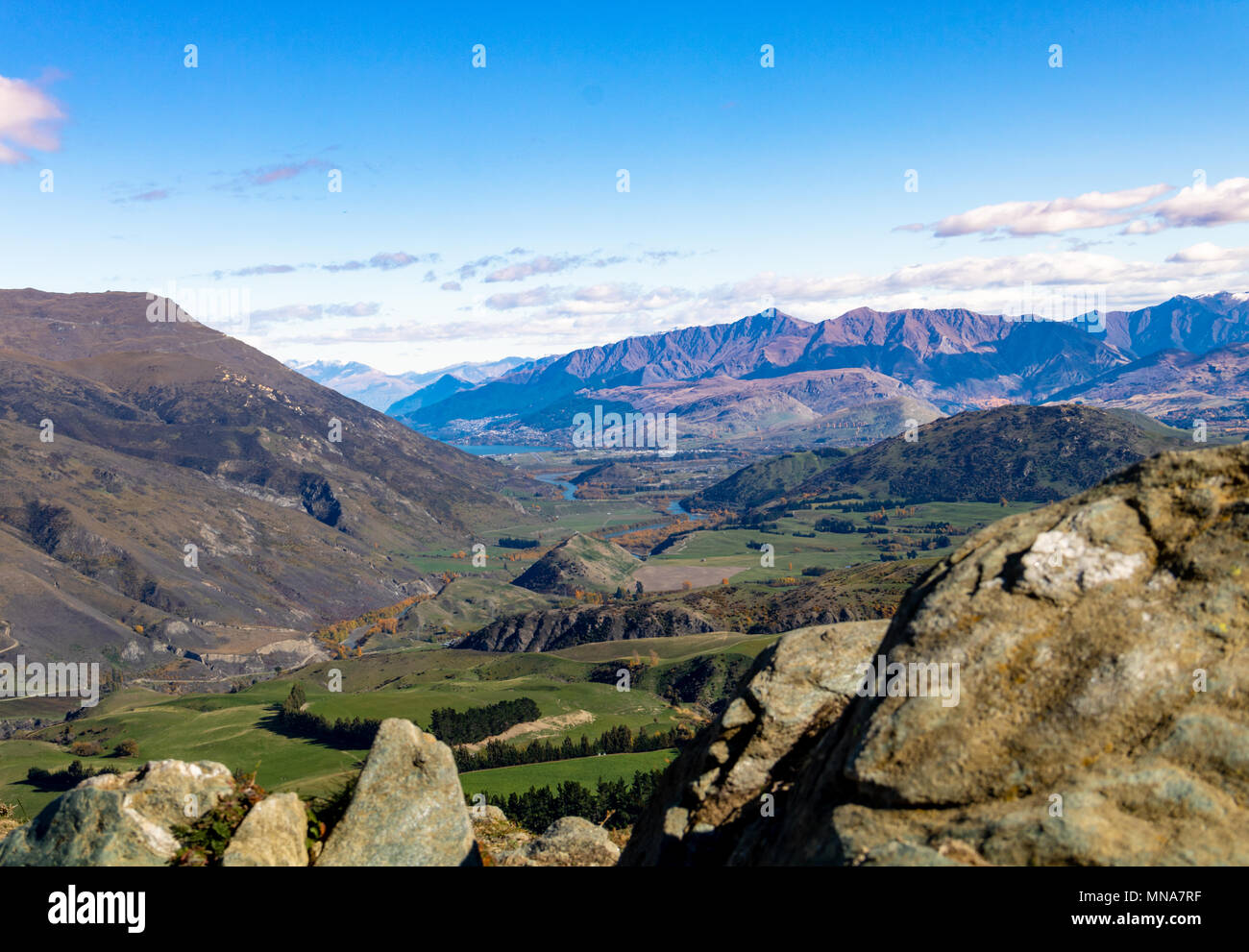 Scenic countryside in Queenstown Stock Photo - Alamy