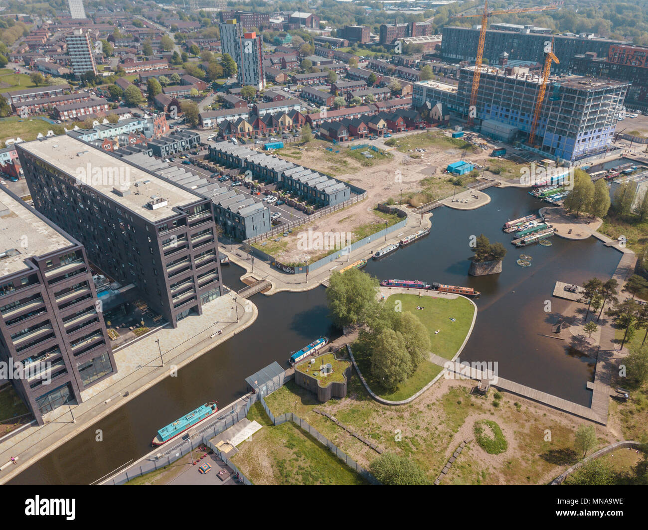 An aerial view of the trafford centre hi-res stock photography and ...