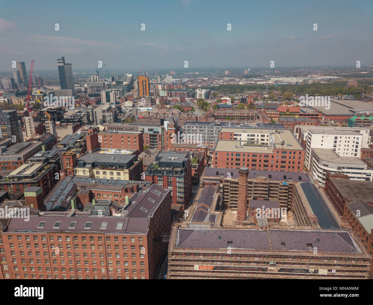 Birds Eye View Of Manchester Stock Photos & Birds Eye View Of ...