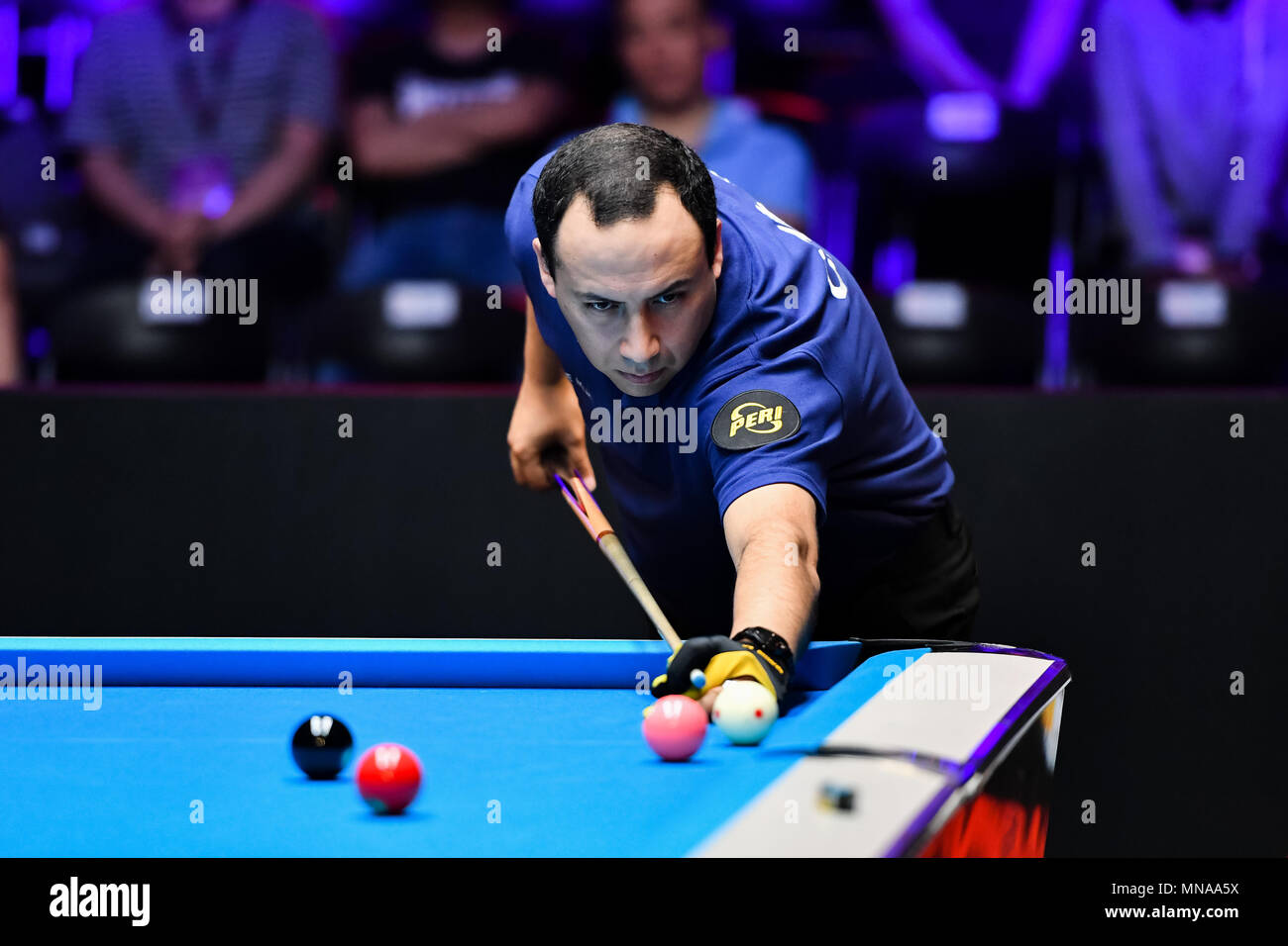 Shanghai, China. 15th May 2018. Chile's Alejandro Carvajal and Enrique ...