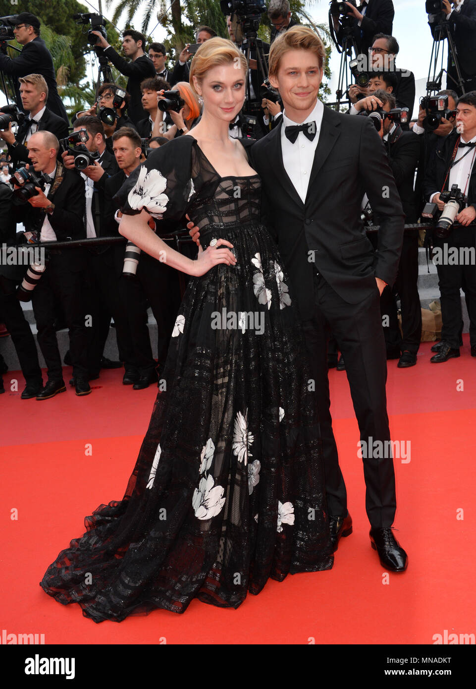 CANNES, FRANCE. May 15, 2018: Elizabeth Debicki & Joe Alwyn at the gala ...