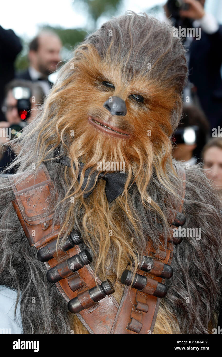 Cannes, France. 15th May 2018. Chewbacca attending the 'Solo: A Star ...