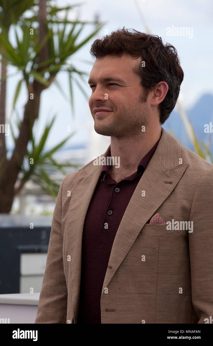 Actor Alden Ehrenreich at the Solo: A Star Wars Story film photo call ...