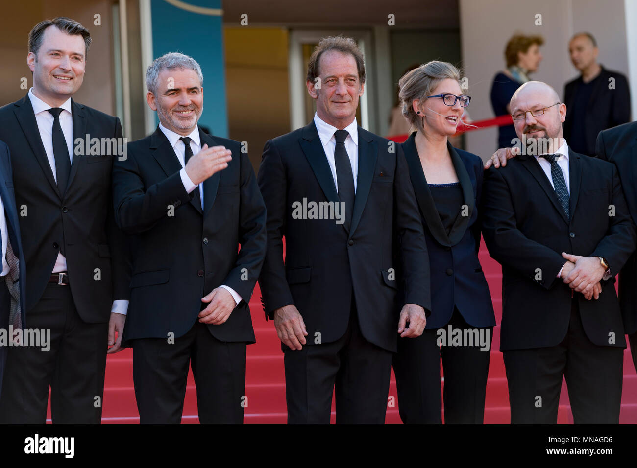 CANNES, FRANCE - MAY 15: (L-R) actor Guillaume Draux, director Stephane ...