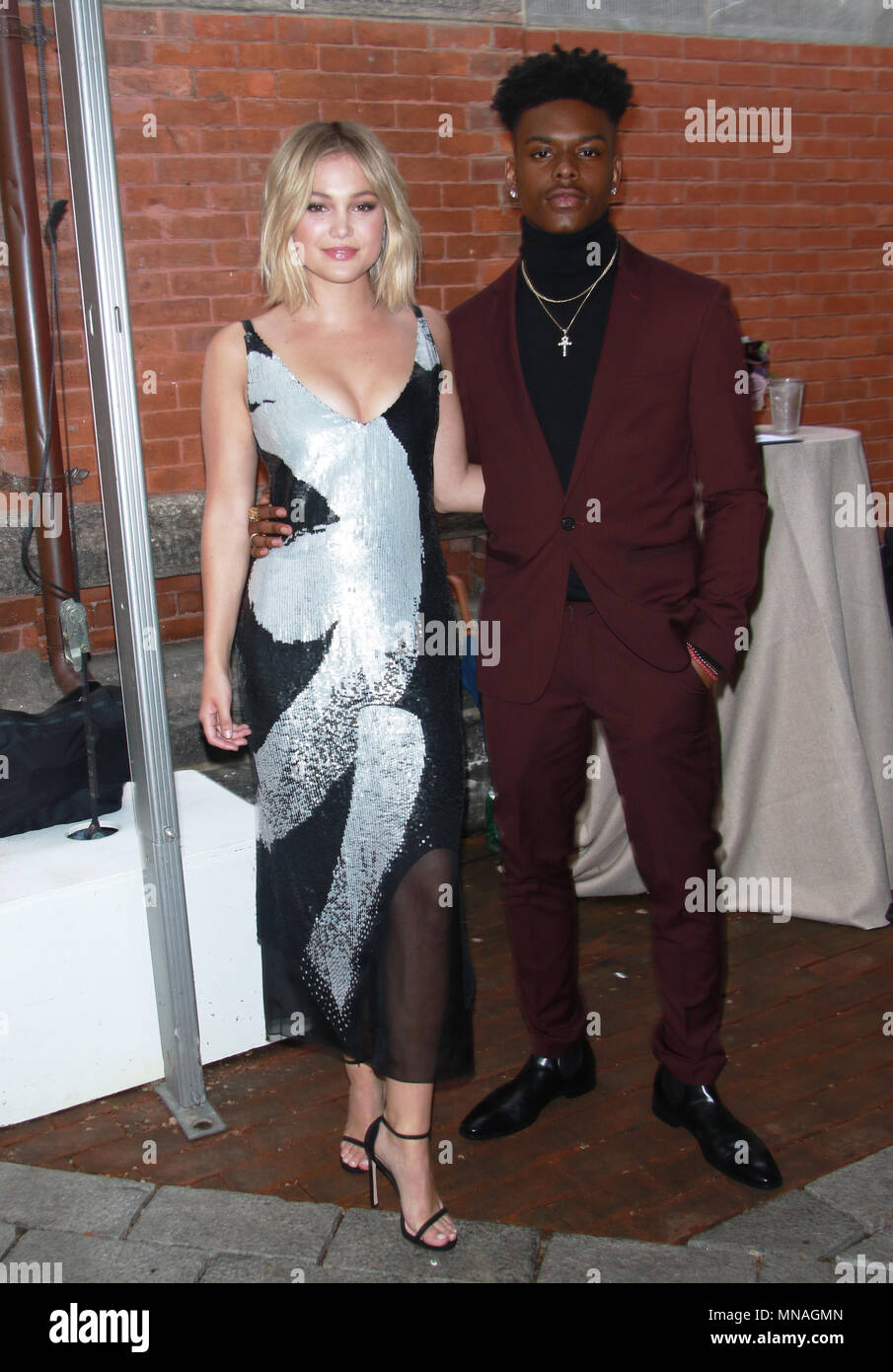 New York, NY, USA. 15th May, 2018. Olivia Holt and Aubrey Joseph at the ...