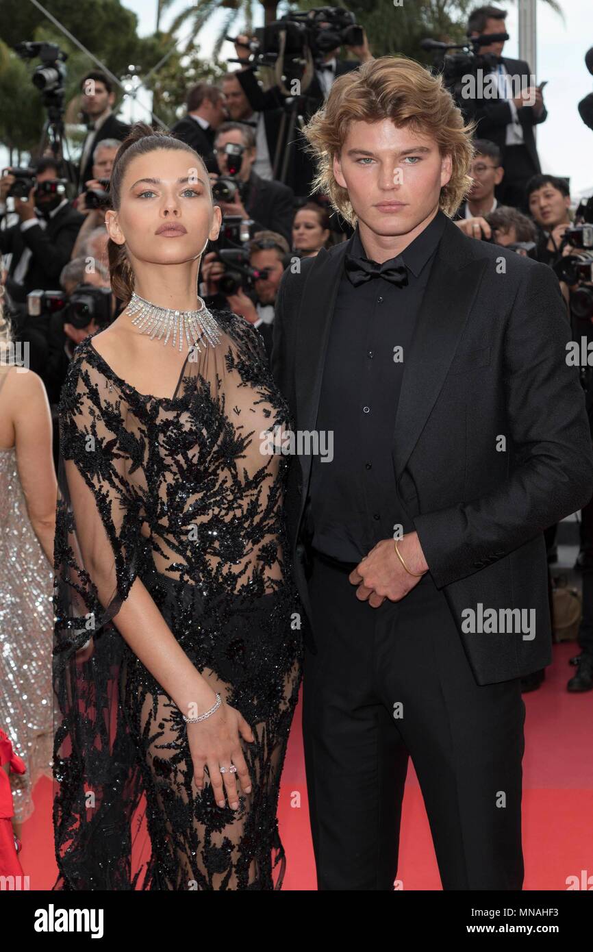 Cannes, France. 15th May, 2018. Alessandra Ambrosio and Jordan Barrett ...